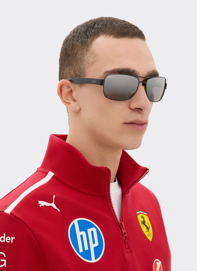 Ray-Ban for Scuderia Ferrari RB3763M in black metal and plastic with ...